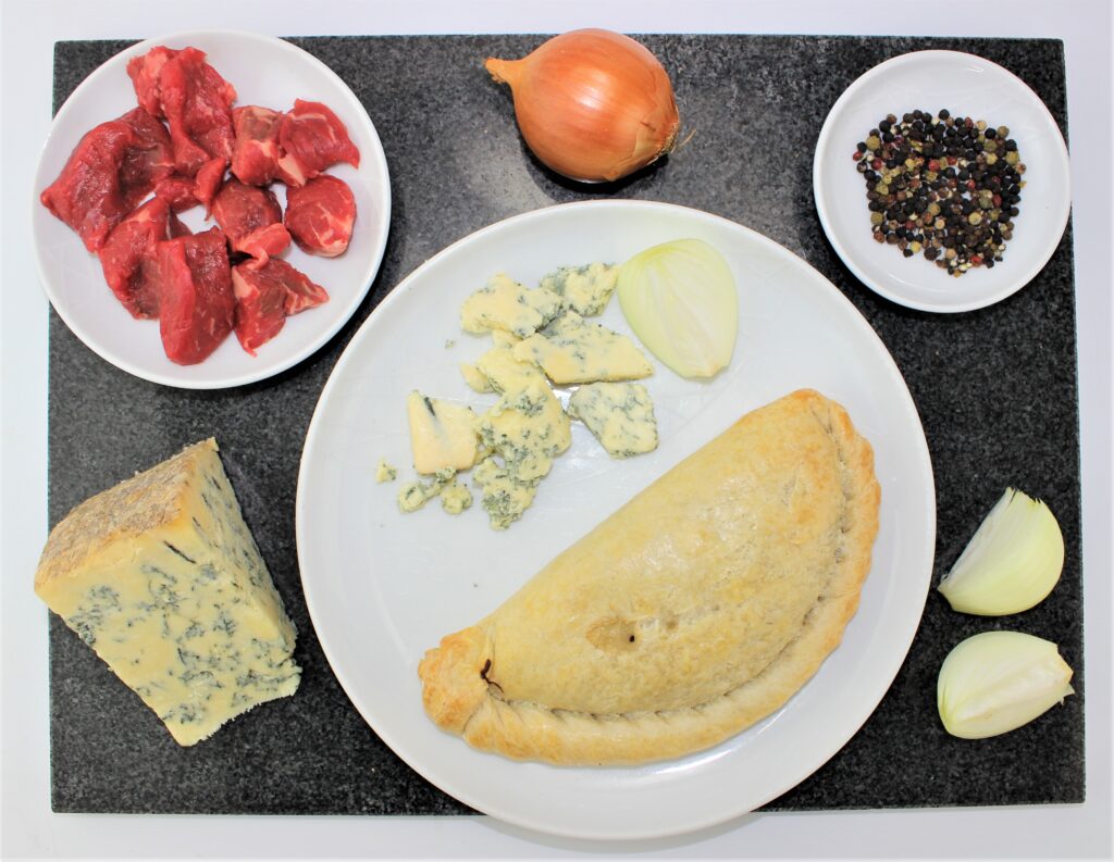 STEAK & STILTON PASTIES X 12 - Handmade Cornish Pasties